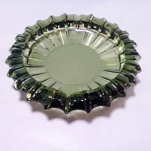 70s Nesting Ashtrays Glass Avocado Green | The Remix Vintage Fashion